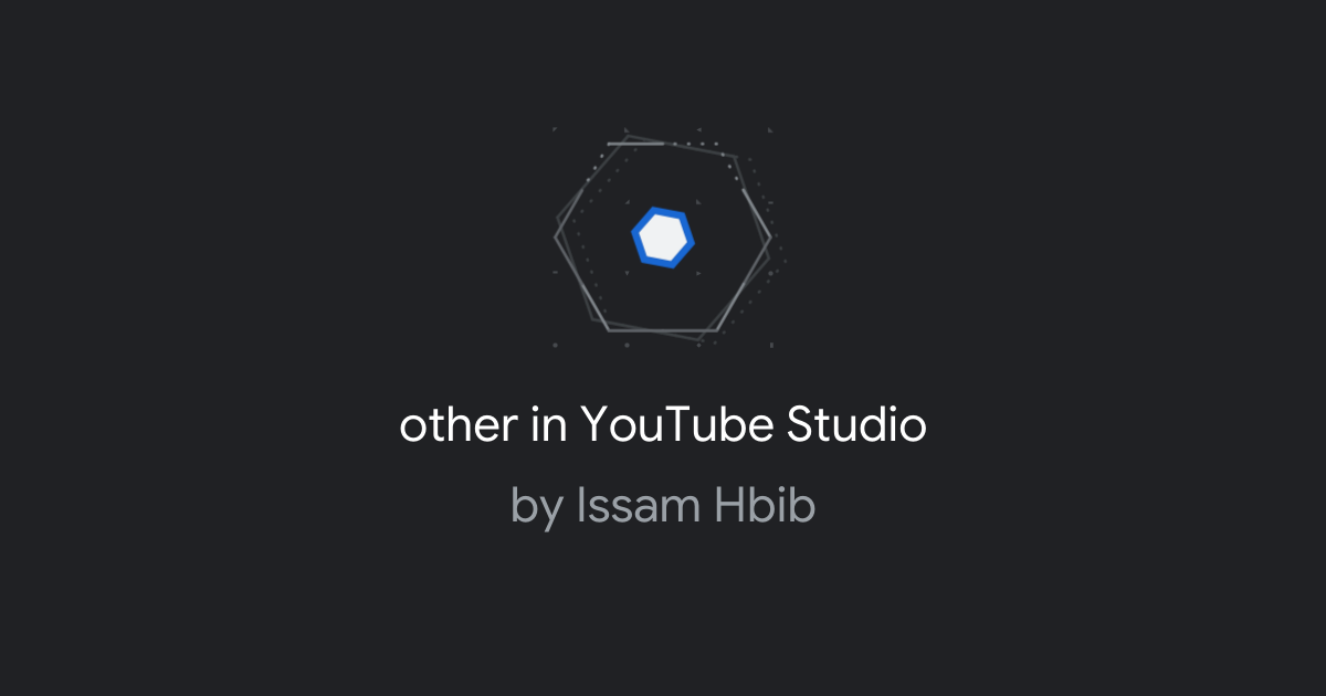 other in YouTube Studio | Google Bug Hunters